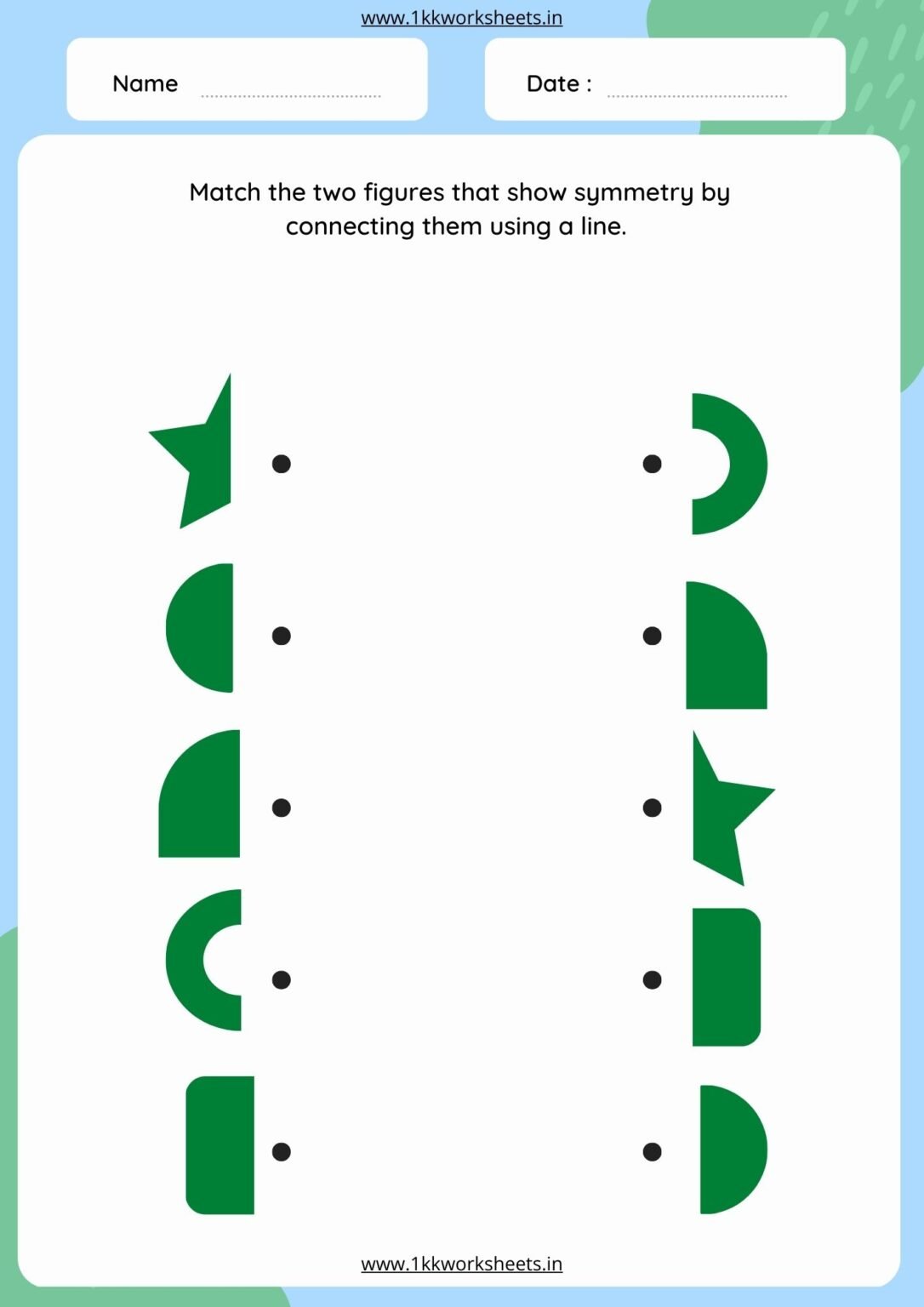 Shape Matching Worksheets - 1k WorkSheets